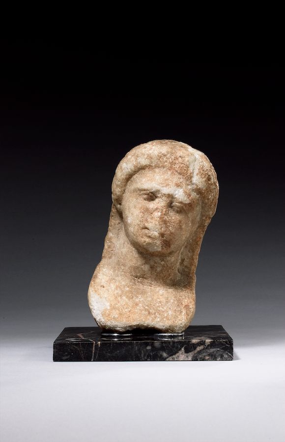 Bonhams : A Roman marble bust of a youth