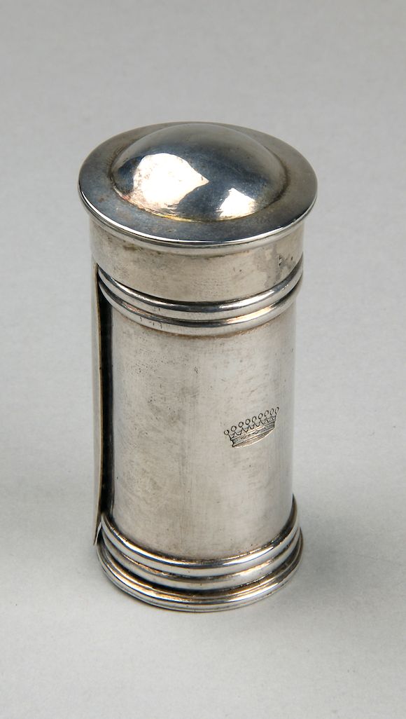 Bonhams : A 19th Century cylindrical nutmeg grater marks significantly ...