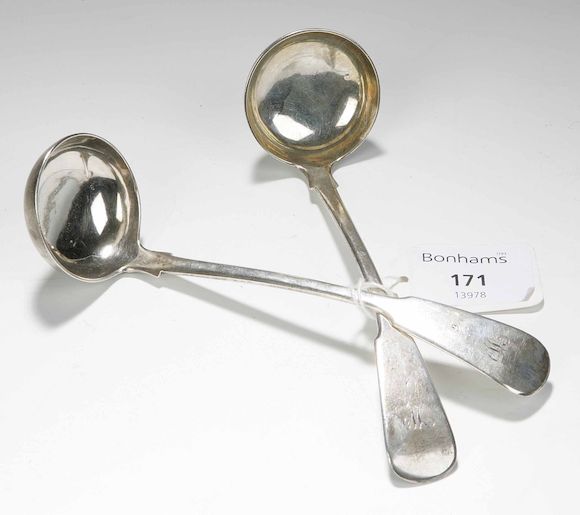 Bonhams : A pair of Toddy Ladles, By Alexander Cameron of Dundee, five ...