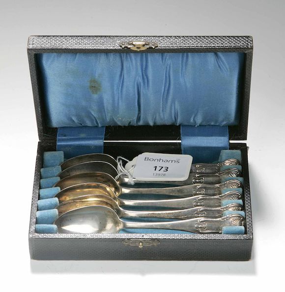 Bonhams : A set of six Teaspoons With maker's mark of GCC of Dundee ...
