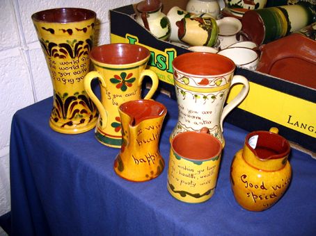 Bonhams : A small group of yellow ground Torquay ware