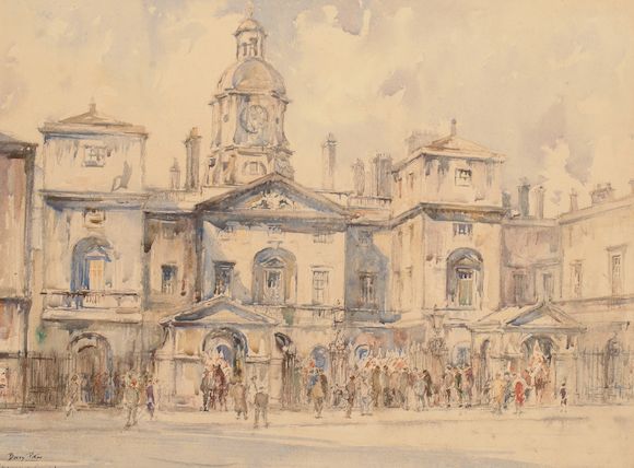 Bonhams : J F Barry Pittar (British, 1880-1948) Changing Guard.