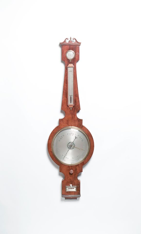 Bonhams : A mid-19th Century wheel barometer, R C Ewer, Ely,