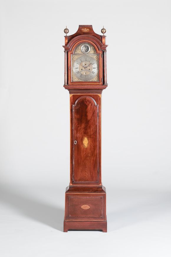 Bonhams : An 18th century and later mahogany longcase clock Isaac and ...