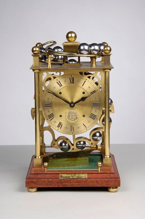 Bonhams : A limited edition spherical weight driven clock, no 464 ...