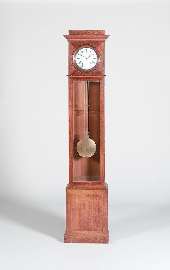 Bonhams : A mid-19th Century French oak longcase clock, unsigned, the ...