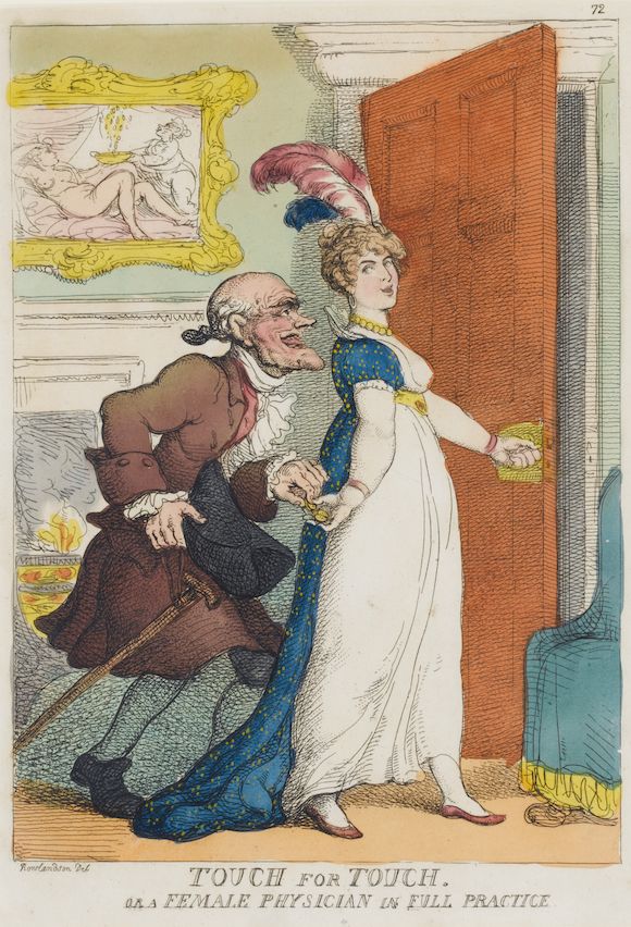 Bonhams : Thomas Rowlandson Touch for Touch Etching, wih hand colouring ...