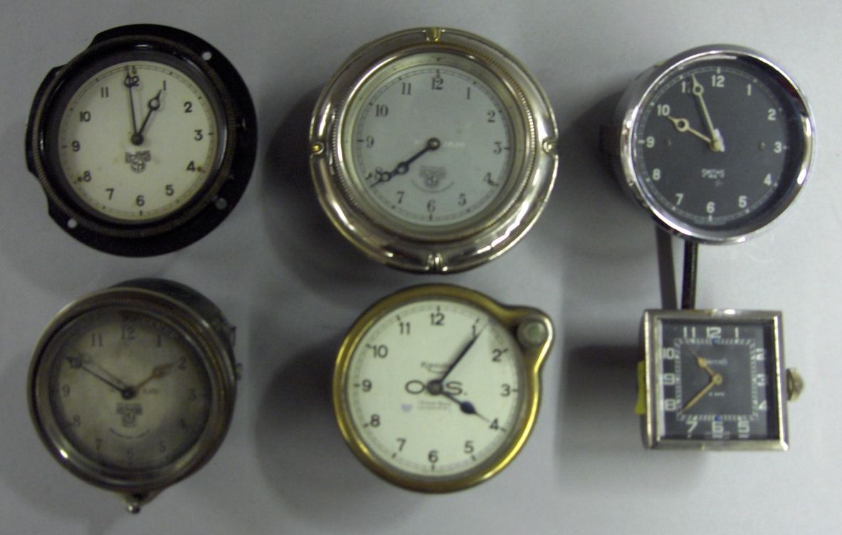 Bonhams Cars : A good lot of car clocks,
