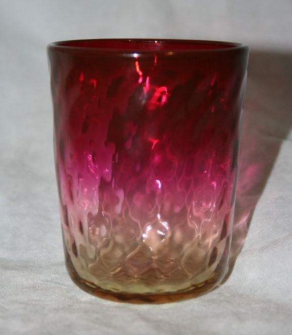 Bonhams : A Mount Washington 'Amberina' glass beaker, circa 1890