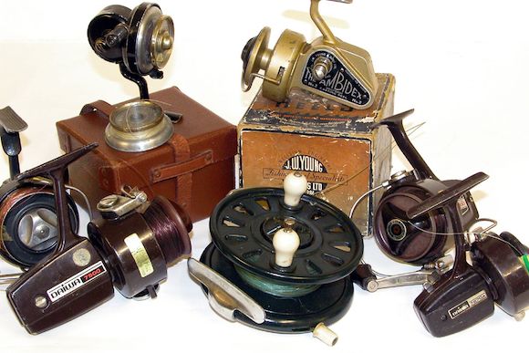 Bonhams : A J. W. Young Ambidex No 2 casting reel