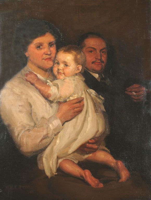 Bonhams : William Charles Penn (British, 1877-1968) A family portrait.