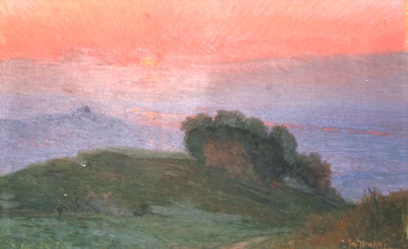 Bonhams : Josef Straka (Austrian, 1864-1946) Sunset.