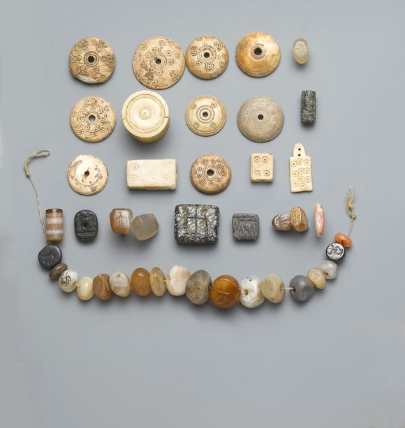 Bonhams : A group of Ancient Near Eastern stone seals, Coptic bone ...