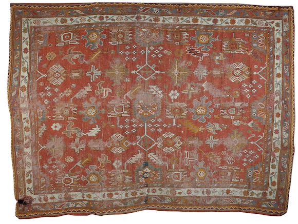 Bonhams : An Ushak carpet West Anatolia, 10 ft 9 in x 8 ft 2 in (328 x ...