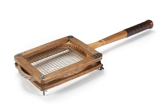 Bonhams : Tennis racket - Dennis Hicks v Fred Perry, 1950