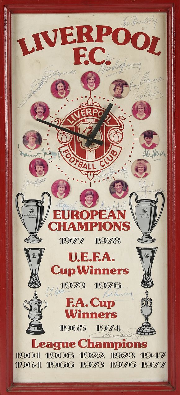 Bonhams : Signed Liverpool clock