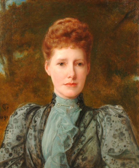 Bonhams : Frederick Goodall (British, 1822-1904) Portrait of a lady ...