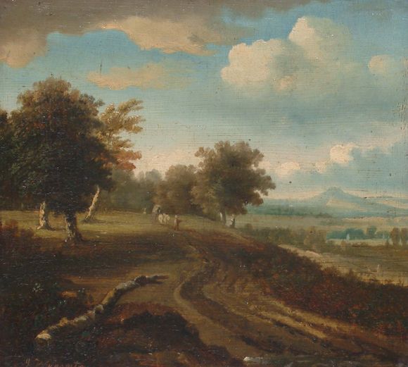 Bonhams : Manner of Jan Wynants An extensive landscape.