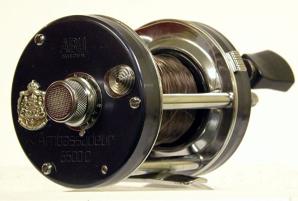 Bonhams : An Ambassadeur 6500c high speed multiplying bait casting reel