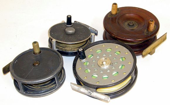 Bonhams : A Farlow’s Serpent narrow drum salmon fly reel 4in