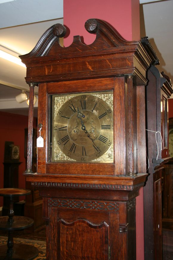 Bonhams : An oak and mahogany crossbanded long-case clock, John Smith ...