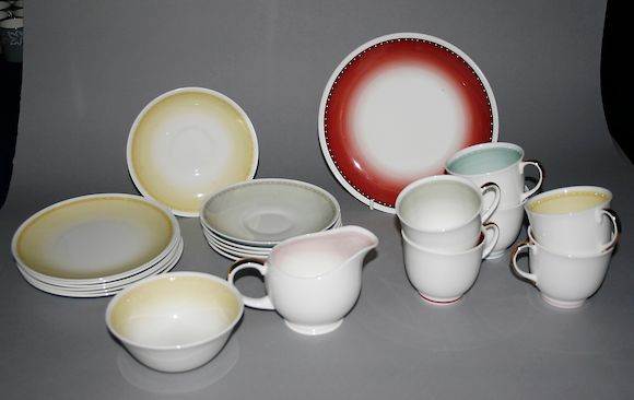 Bonhams : A Susie Cooper bone china tea service for six circa 1960,
