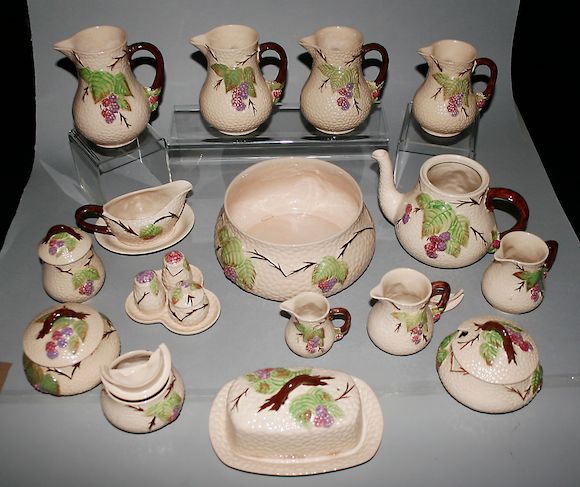 Bonhams : A quantity of Wade Bramble Ware 20th Century,