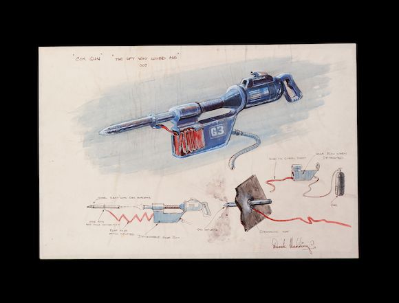 Bonhams : An original concept design for the Cox Gun, from The Spy Who ...
