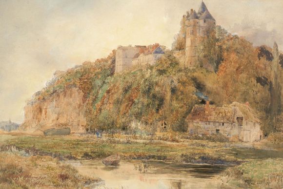 Bonhams : Frederick Whymper (1838 - 1901) Château de Tancarville, Normandy,