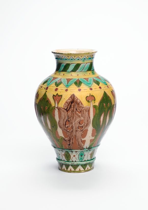 Bonhams : Charles Collis for Della Robbia A Vase, circa 1905