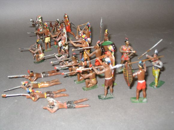 Bonhams : Heyde No.2 size: North American Indians, fighting 25