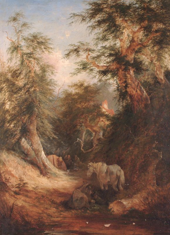 Bonhams : Circle of Edward Charles Williams The gypsy encampment