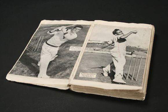 Bonhams : 1960s cricket scrapbook with autographs