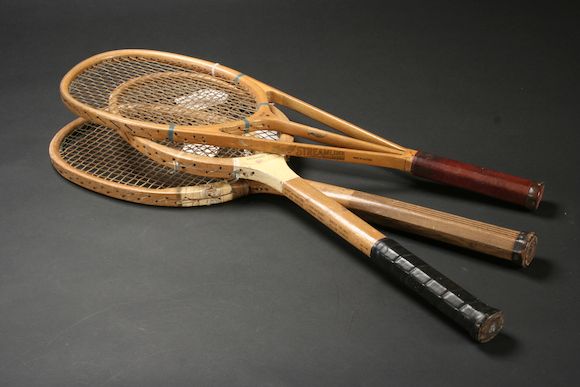 Bonhams : Three tennis rackets