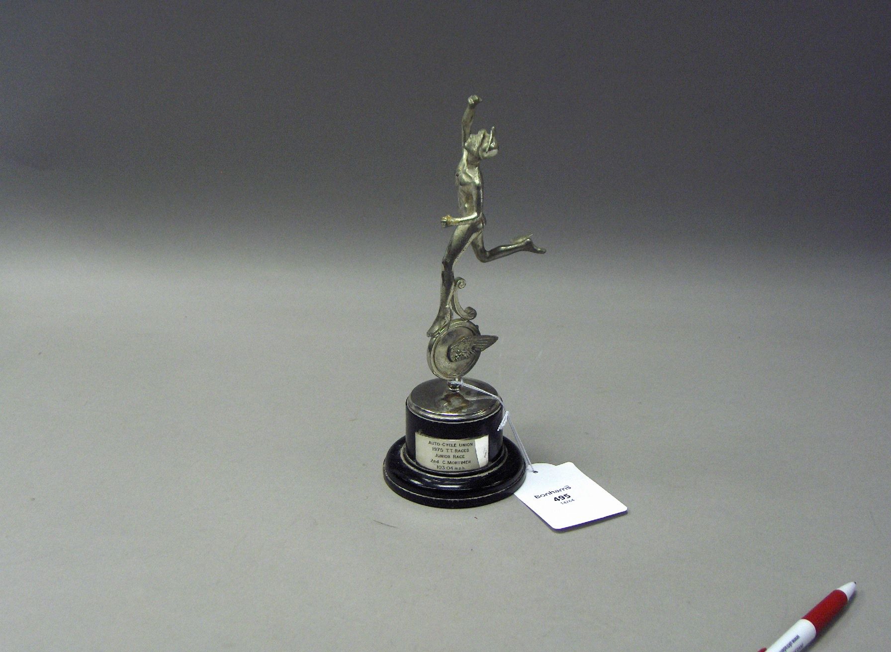 Bonhams Cars : An Isle of Man TT Silver Replica trophy,