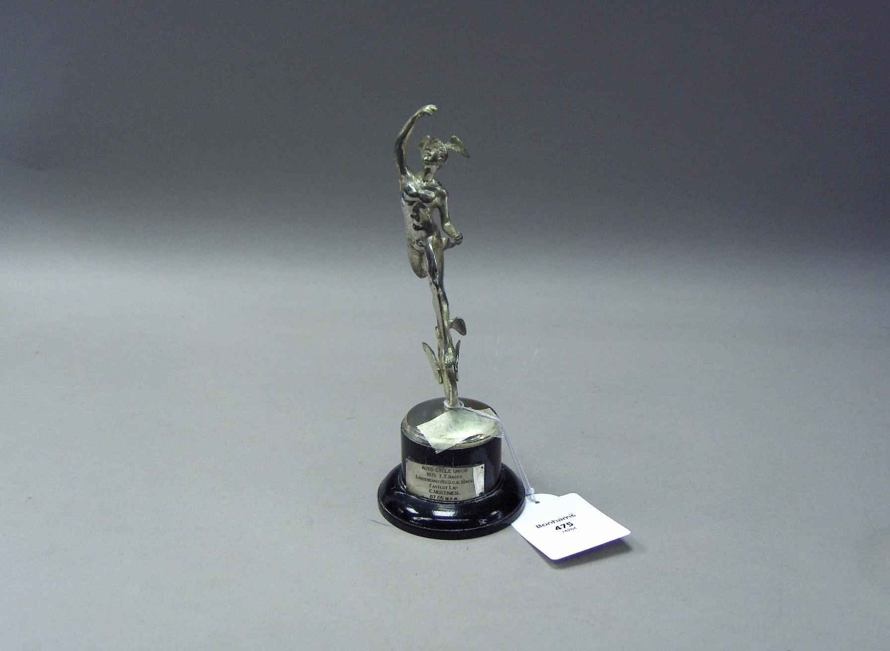 Bonhams Cars : An Isle of Man TT Silver Replica trophy,