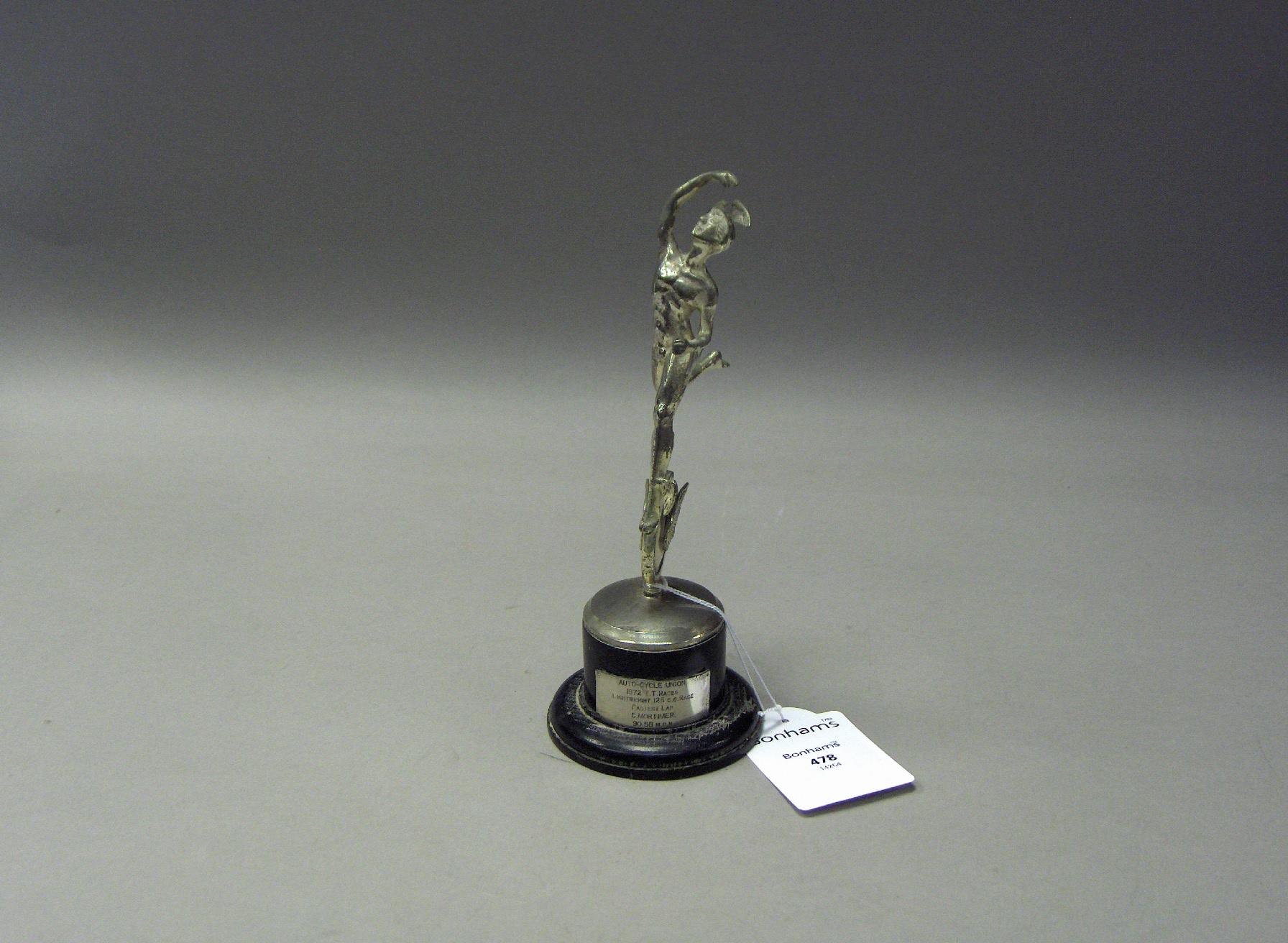 Bonhams Cars : An Isle of Man TT Silver Replica trophy,