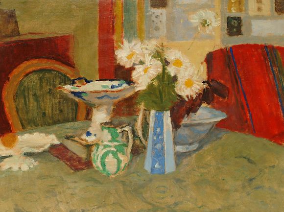 Bonhams : Philip Mathews (British, 1916-1984) Still life with flowers ...