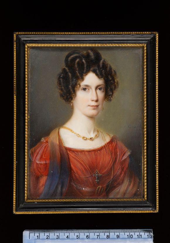 Bonhams : August Grahl, A pair of portraits of a Lady and Gentleman ...