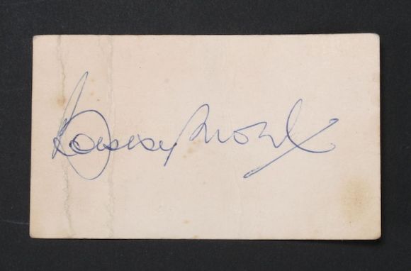 Bonhams : Bobby Moore autograph