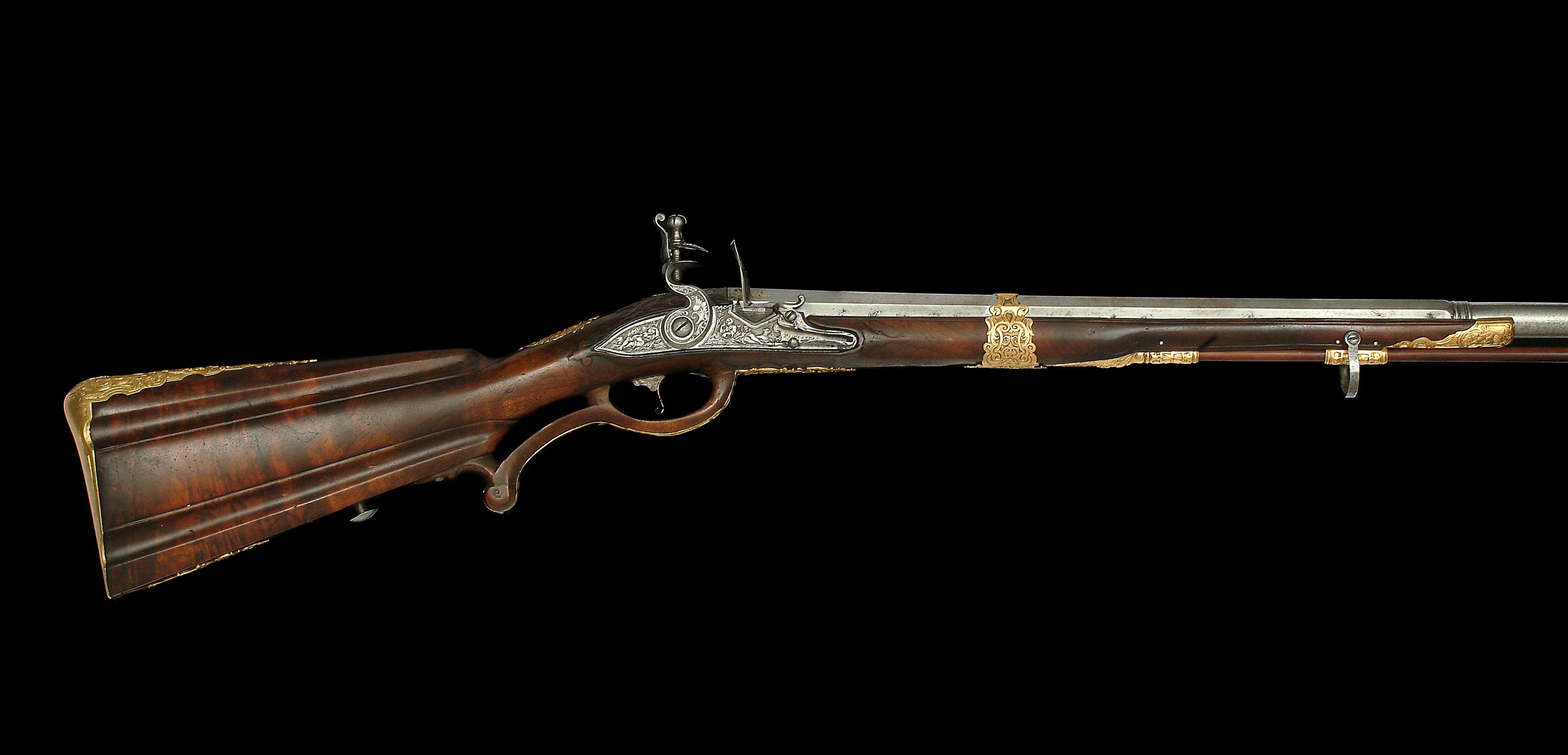 A Fine Bavarian 18-Bore Flintlock Sporting Gun From The Jagdzeughaus Of ...