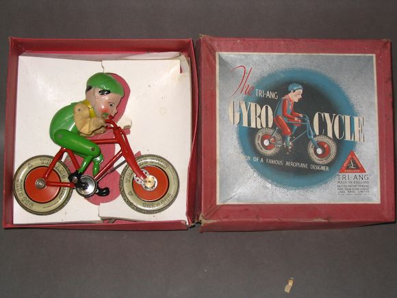 Bonhams : A Tri-Ang Gyro Cycle and other toys, lot