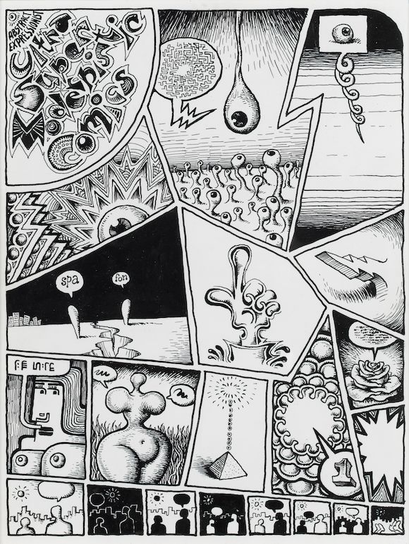 Bonhams : Robert Crumb (American, b.1943) Abstract Expressionist Ultra ...