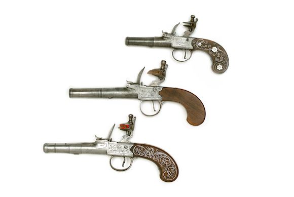 Bonhams : A 90-Bore Flintlock Box-Lock Pocket Pistol