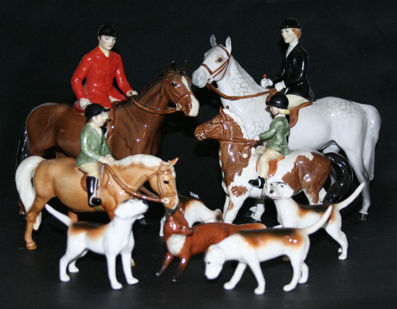 Beswick hunting figures including - auctions & price archive