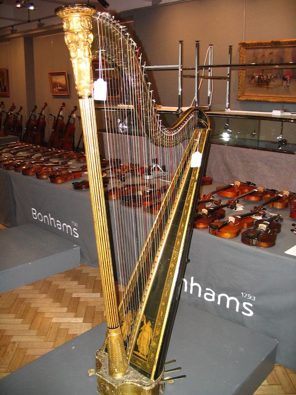 Bonhams : A good Grecian Harp by Sebastian Erard