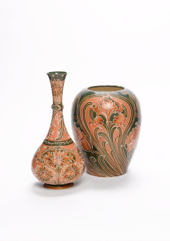 Bonhams : 'Cornflower' A Florian Ware Vase