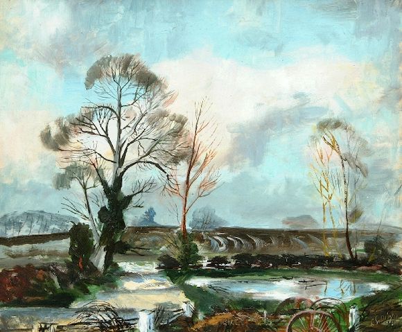 Bonhams : Rowland Suddaby (1912-1972) 'Paddock at Middleton, Essex'