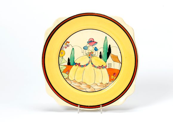 Bonhams : 'Idyll (Crinoline Lady)' A Cake Plate
