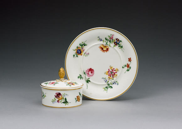 Bonhams A Very Rare Nantgarw Buttertub Cover And Stand Circa 1818 20